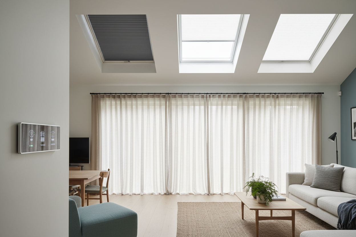 Velux Skylight Blinds Solar Vs Wired Smart Control Weffort