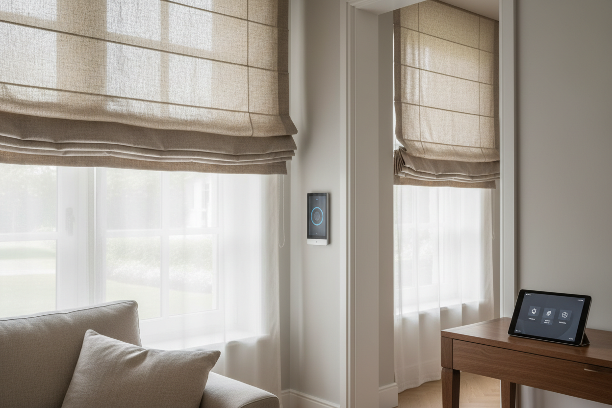 Smart Roman Shades Cut to Size: A Custom Automation Guide – Weffort