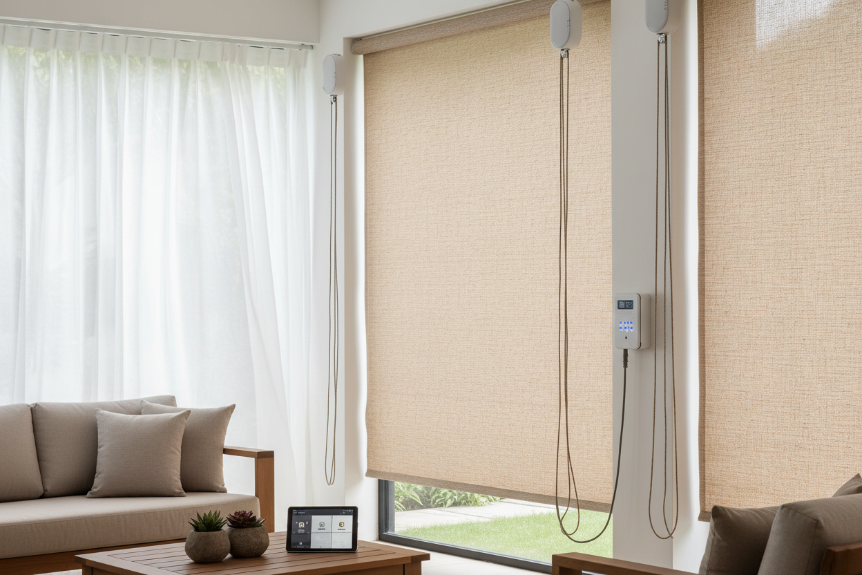 Smartify Your Outdoor Roll Up Blinds With Cords: A Retrofit Guide – Weffort