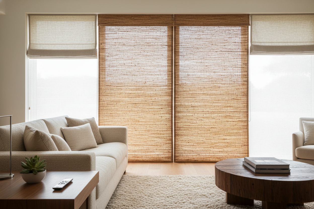 Smart Privacy: The Best Top Down Bottom Up Woven Shades Setup – Weffort