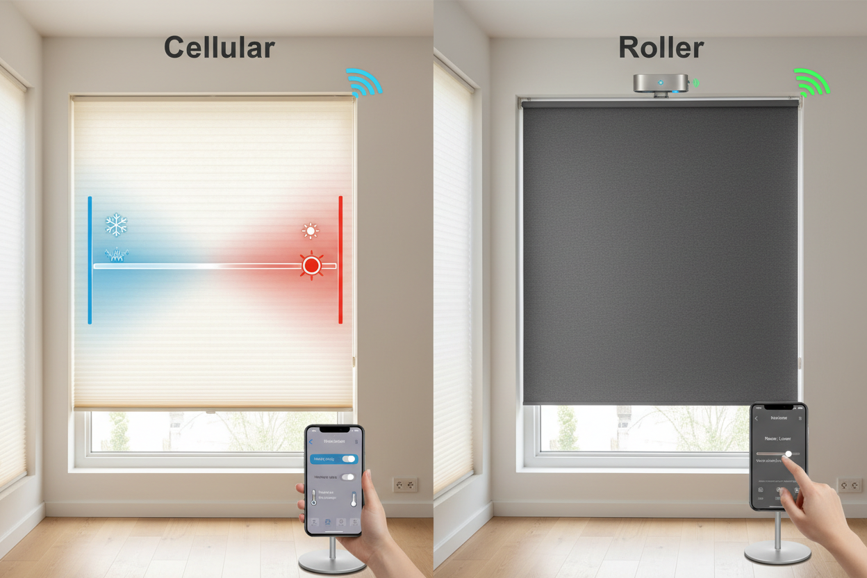 Smart Insulating Blinds: Cellular vs. Roller Automation Guide – Weffort