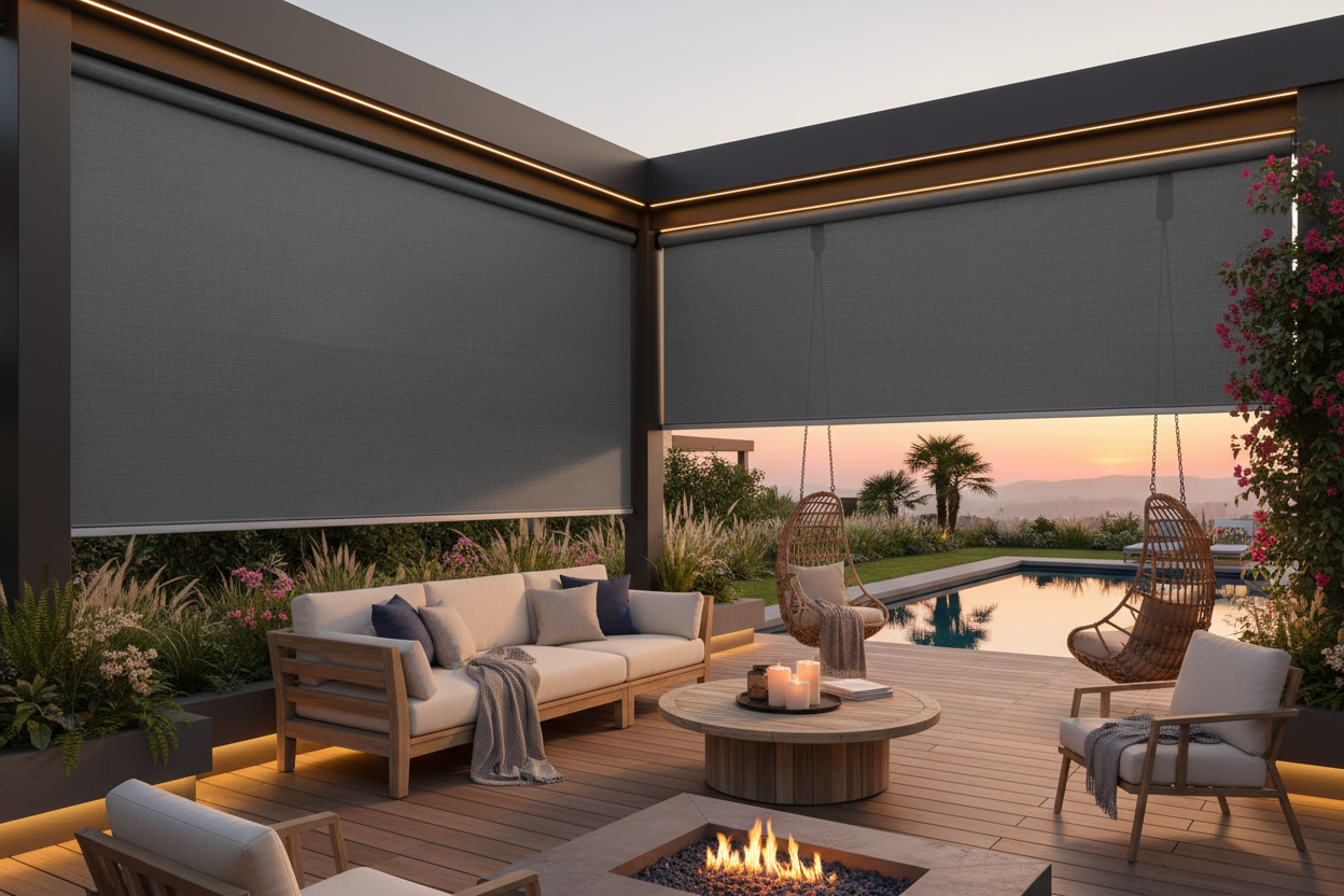 Transform Your Outdoor Space with Motorized Shades – Weffort